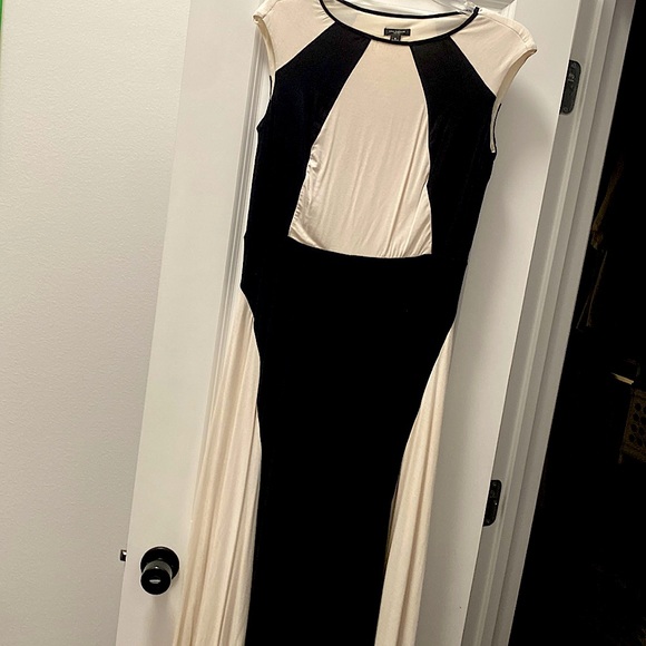 Ann Taylor | Dresses | Ann Taylor Color Block Black And Cream Dress ...